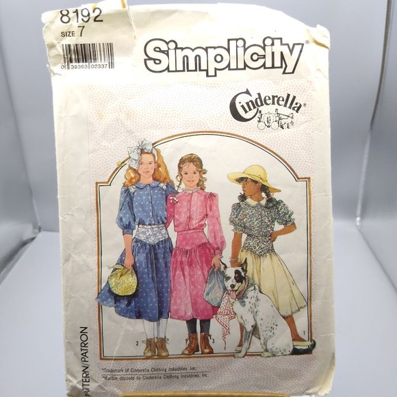 Simplicity | Office | Vintage Sewing Pattern Simplicity 892 Childrens ...